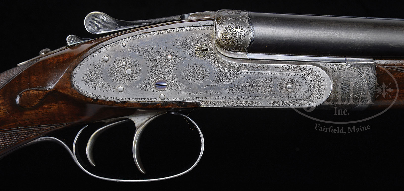 RARE “GOLDEN AGE” JAMES PURDEY TOP LEVER SIDELOCK EJECTOR DOUBLE RIFLE ...